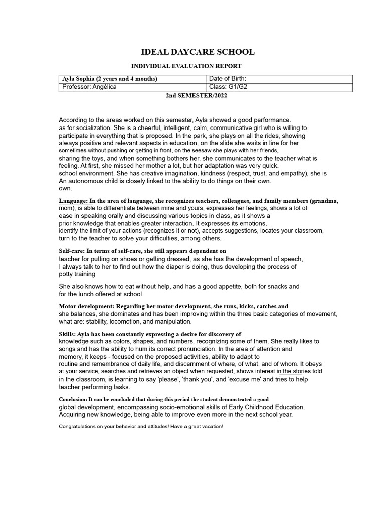 Report Model | PDF | Teachers | Emotions