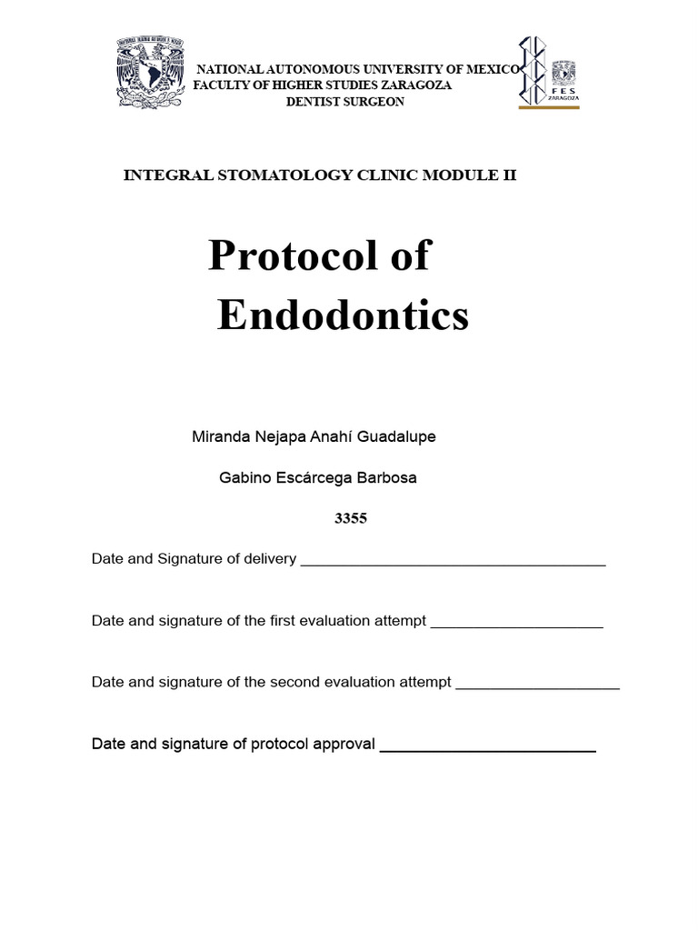 Endodontics Protocol for Dental Surgeons | PDF | Human Tooth | Dentistry