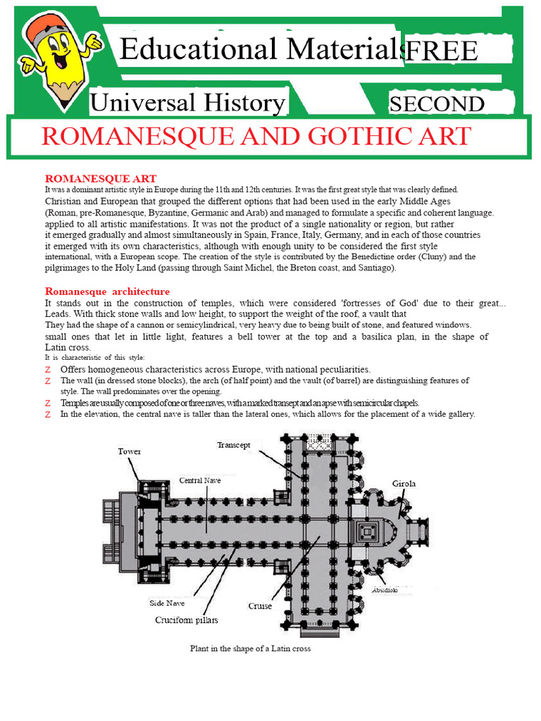 Romanesque and Gothic Art For Second Grade of Secondary School | PDF ...