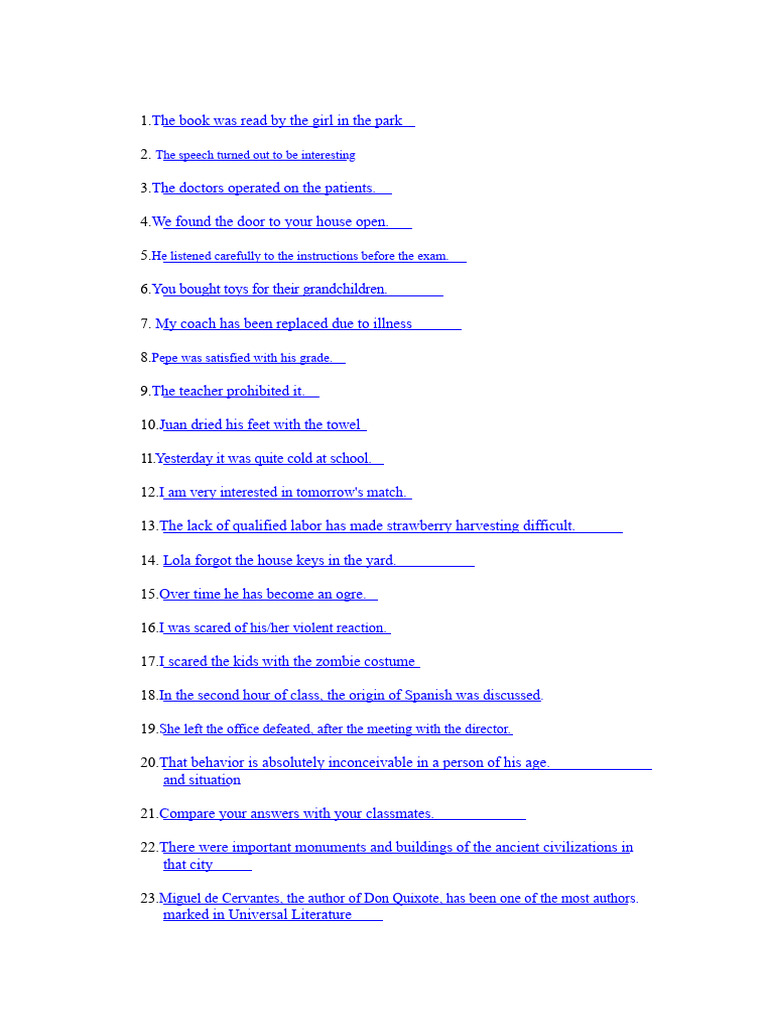 Syntactic Analysis of Simple Sentences | PDF | Miguel De Cervantes