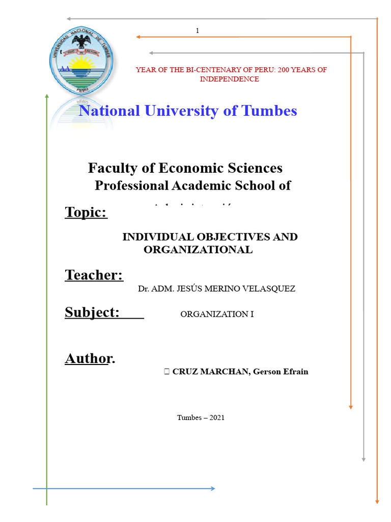 Individual and Organizational Objectives | PDF | Goal | Organizational ...