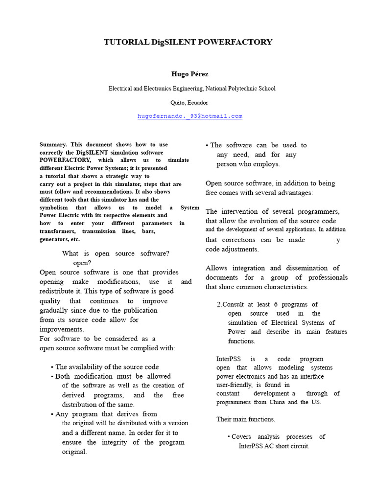 Example of Modeling in DigSILENT | PDF | Electric Power Transmission ...