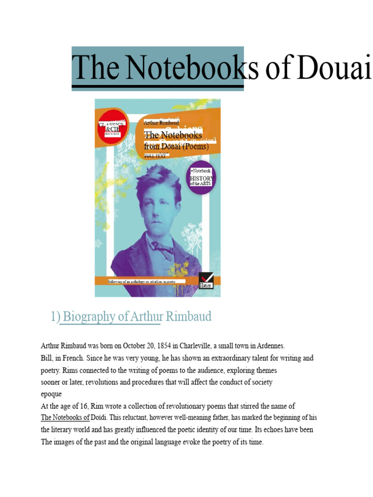 The Douai Notebooks | PDF | Arthur Rimbaud | Poetry