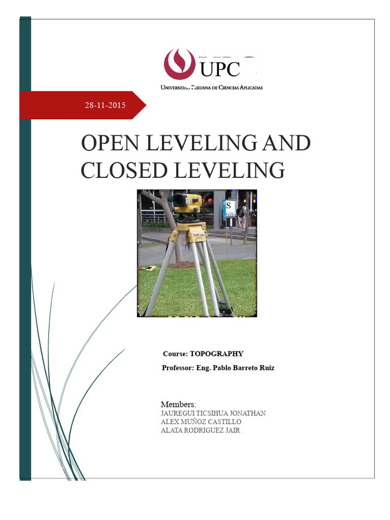 Open and Closed Leveling Techniques | PDF | Accuracy And Precision ...
