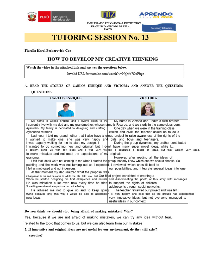 Developing Creative Thinking Skills | PDF | Creativity | Thought