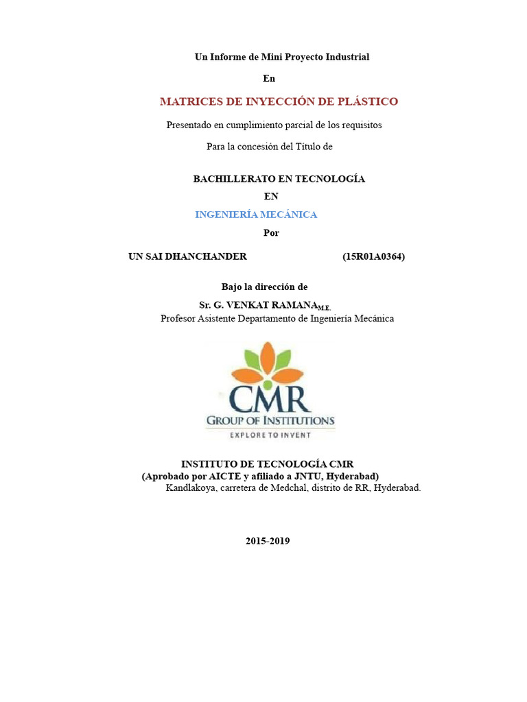 Mini Proyecto | PDF | El plastico | Procesos industriales