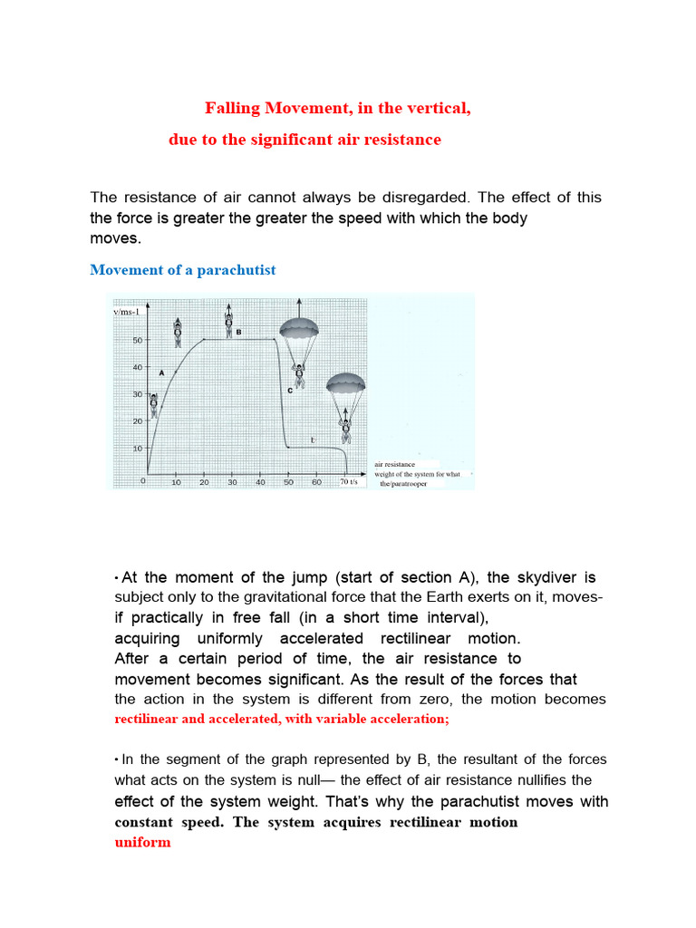Parachuting Movement Pdf