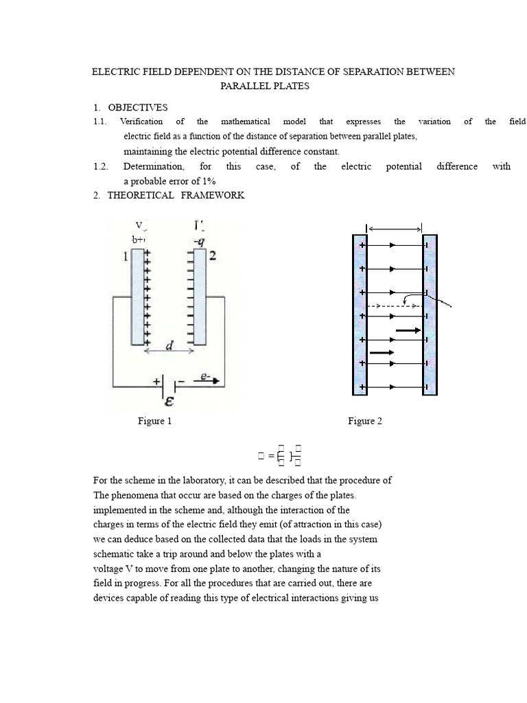 Electric Field Variation in Parallel Plates | PDF | Electric Field ...