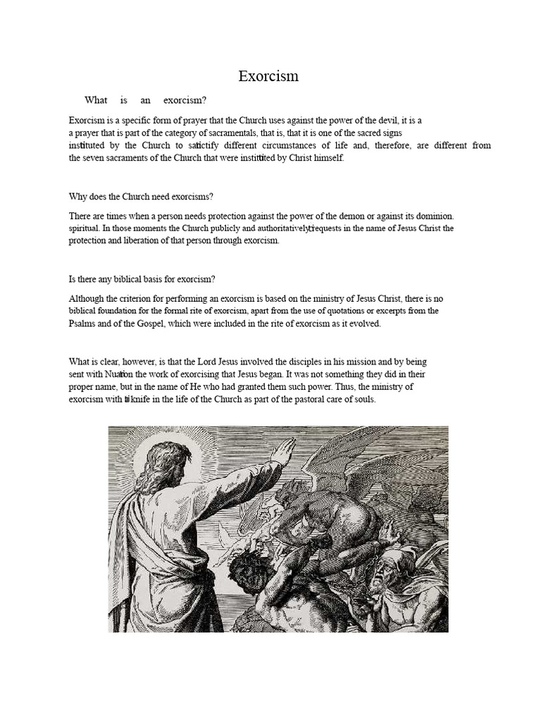 The Exorcism | PDF | Exorcism | Jesus