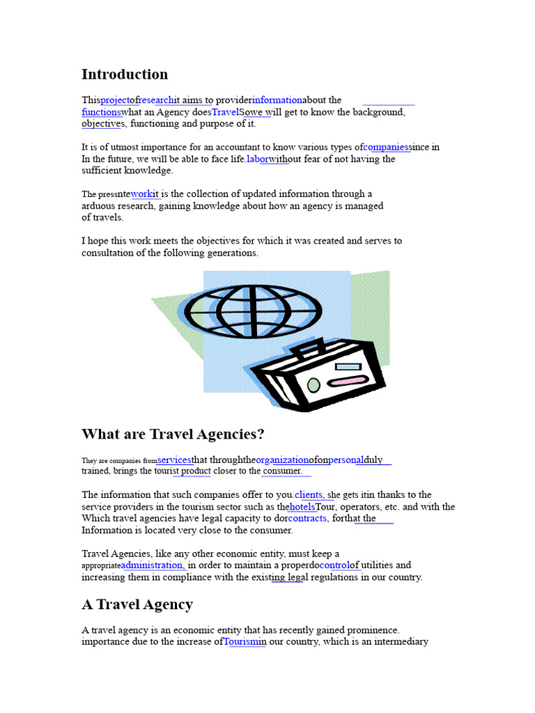Understanding Travel Agencies' Roles | PDF | Travel Agency | Tourism