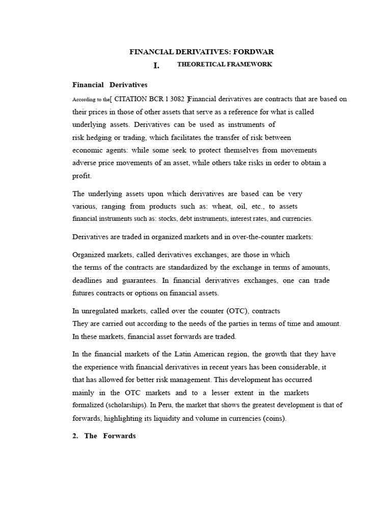 Forwards | PDF | Derivative (Finance) | Futures Contract