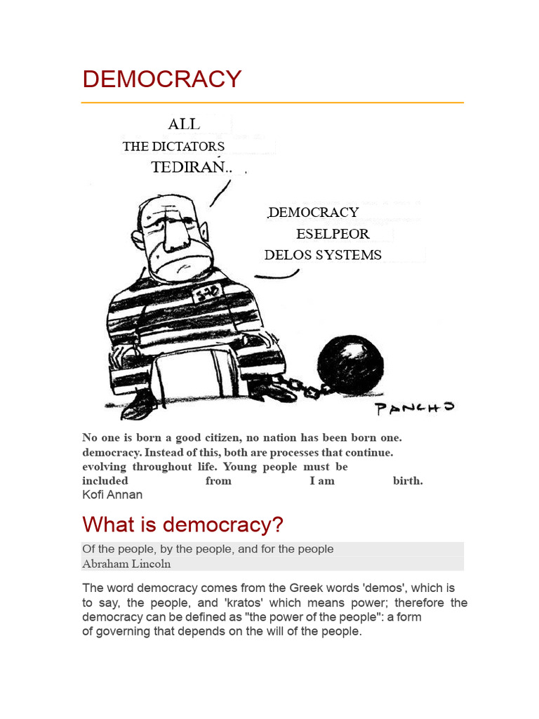 Democracy | PDF | Democracy | Political Ideologies