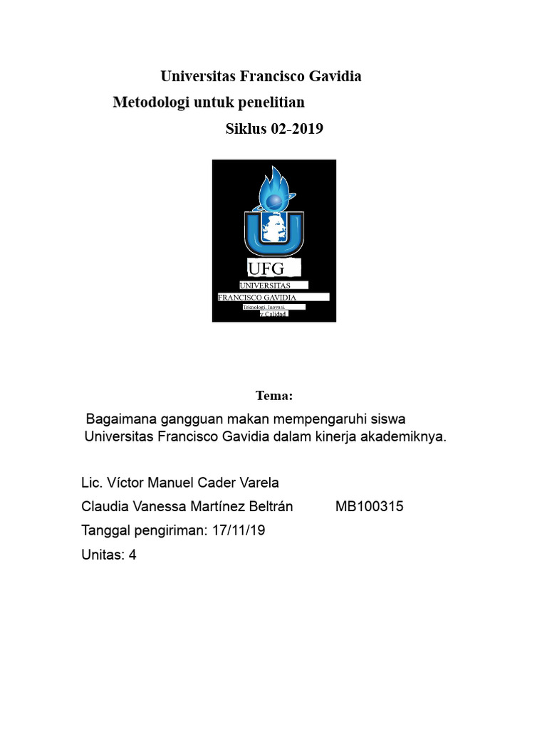 Dampak Gangguan Makan pada Siswa UFG | PDF