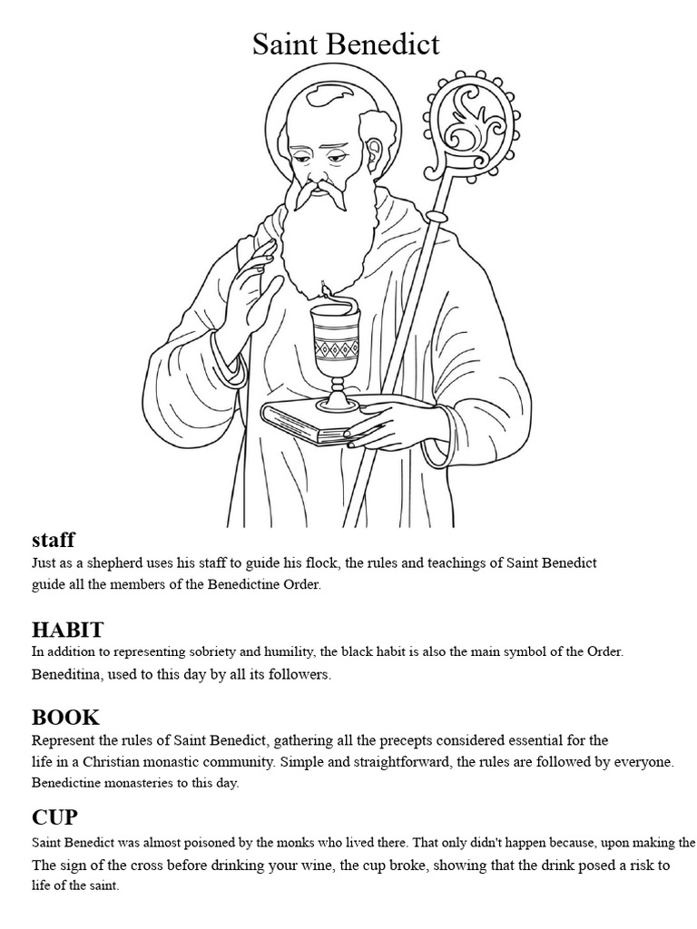 Activities of Saint Benedict | PDF