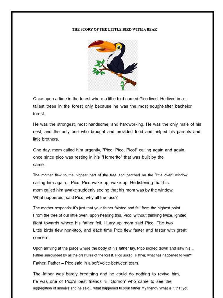 The Story of The Little Bird Pico | PDF | Beehive | Lion