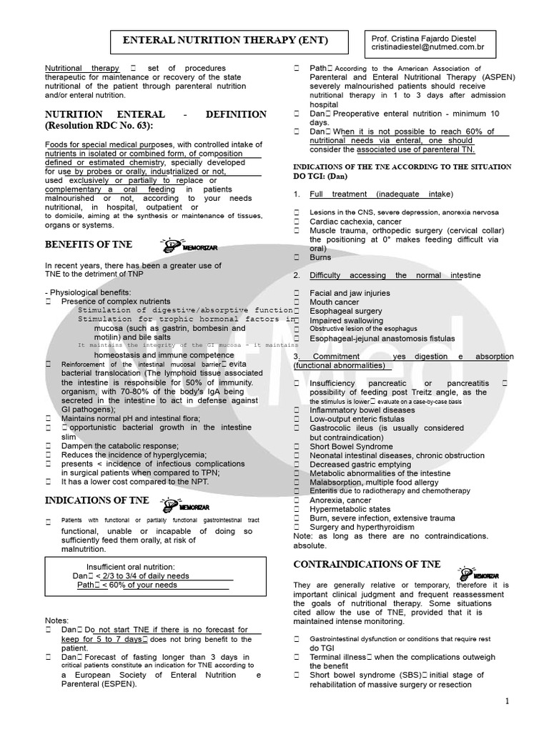 Complete Enteral Nutritional Therapy Handbook PDF | PDF | Dietary Fiber ...