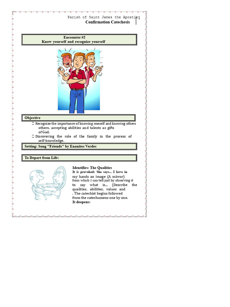 Meeting 2 - Getting To Know Each Other and Recognizing Each Other | PDF | Jesus