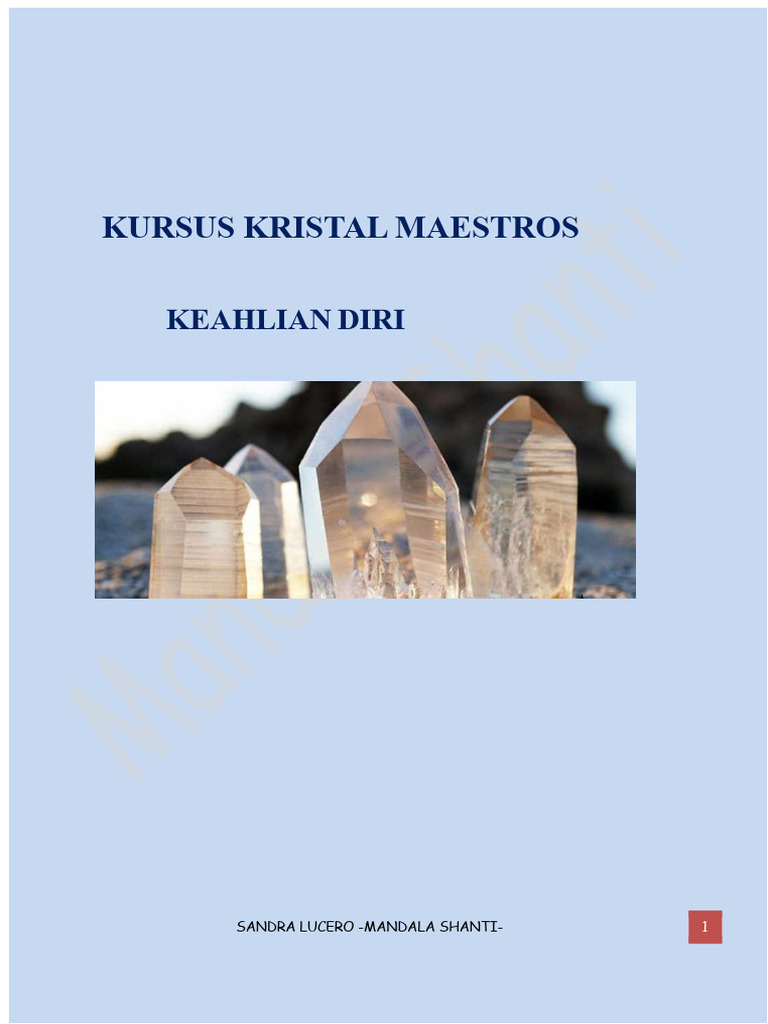 KRISTAL MASTER Tingkat 1 | PDF