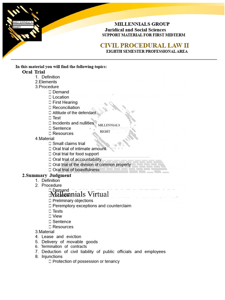 Civil Procedural Law Ii. | PDF | Lawsuit | Judgment (Law)