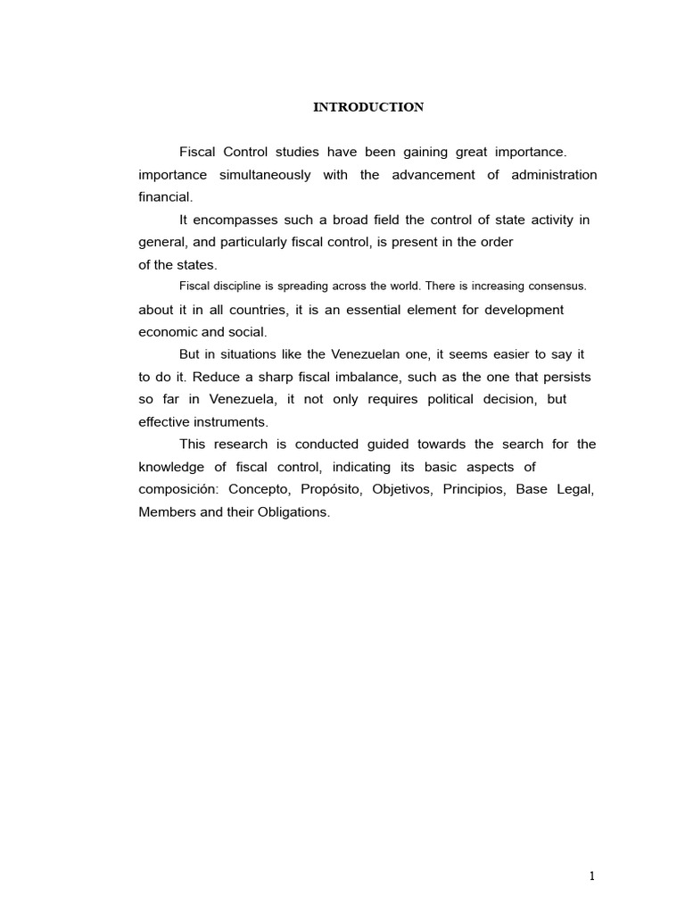Fiscal Control Work | PDF | Internal Control | Internal Audit