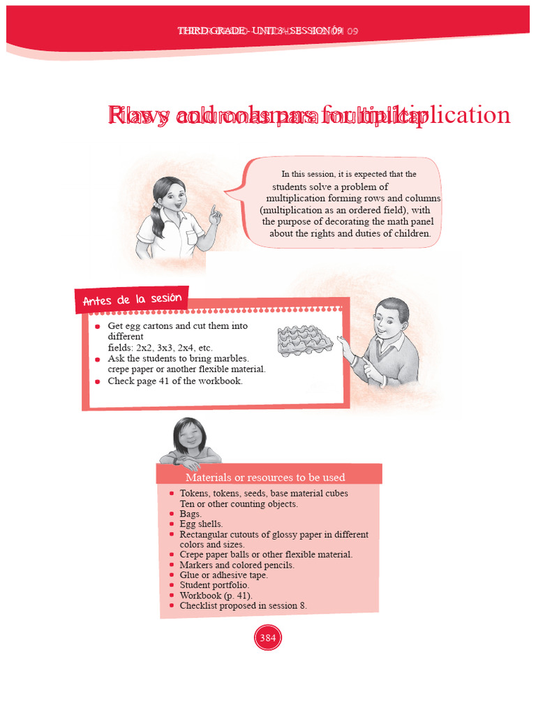 Rows and Columns For Multiplication | PDF | Mathematics | Learning