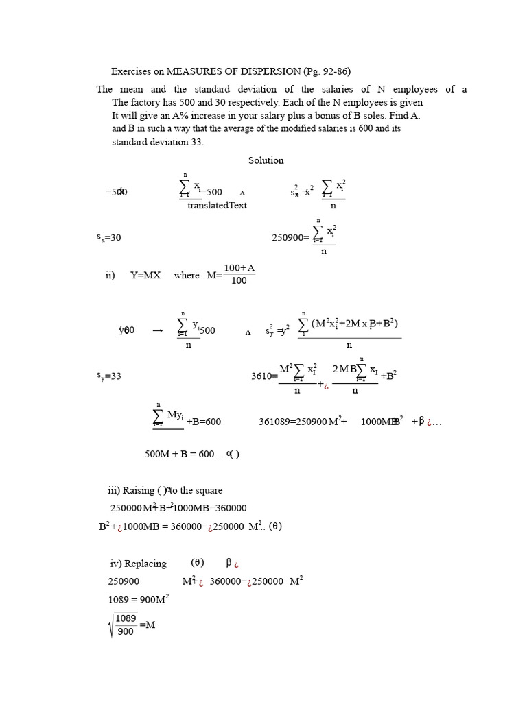 Practice 2 Second Part | PDF | Coefficient Of Variation | Standard Deviation