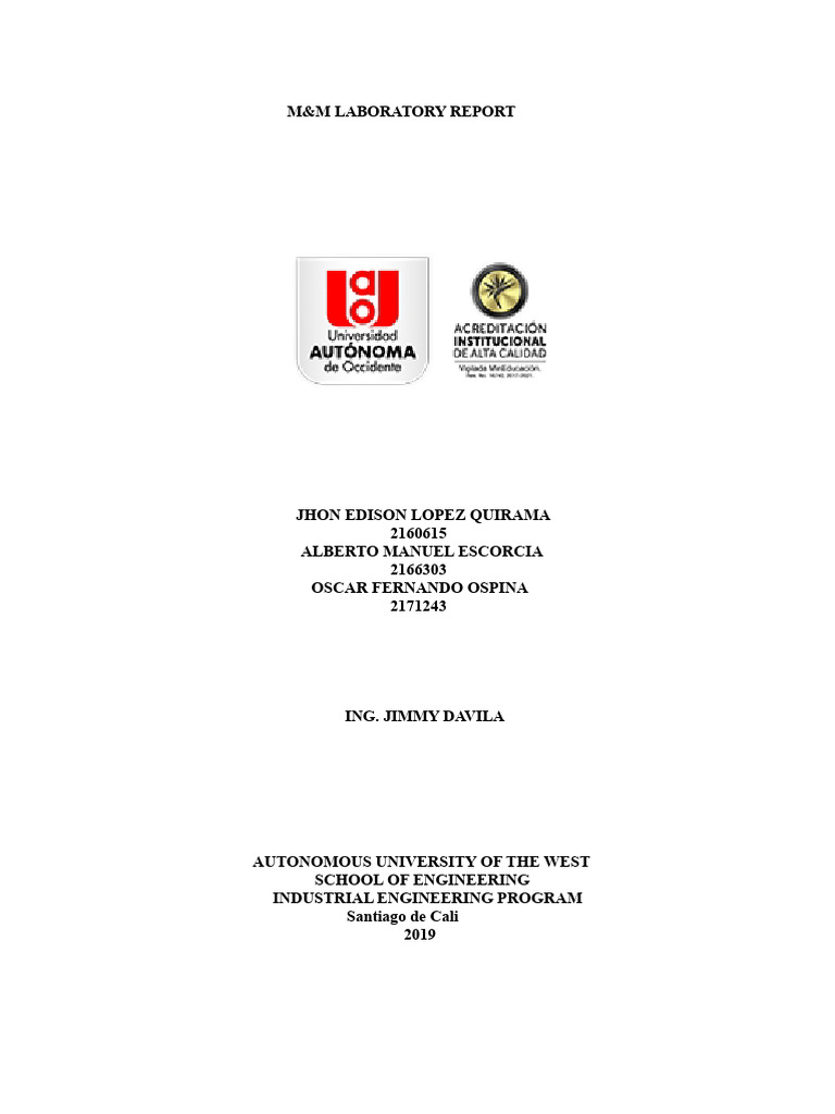 M&M Laboratory Report Analysis | PDF | Student's T Test | Probability ...