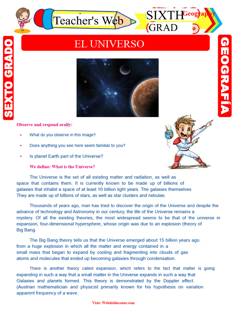 The Universe For Sixth Grade of Primary PDF | PDF | Galaxy | Universe