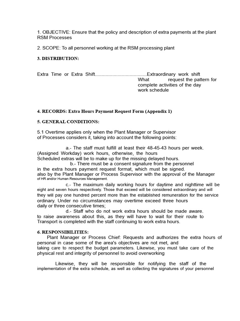 Internal Process Overtime | PDF | Overtime | Human Resources