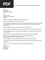 Dunning Letter Templates for Payment Follow-up | PDF