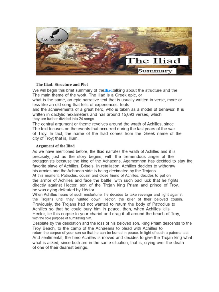 Summary of The Iliad and The Odyssey, Oedipus Rex | PDF | Oedipus | Iliad