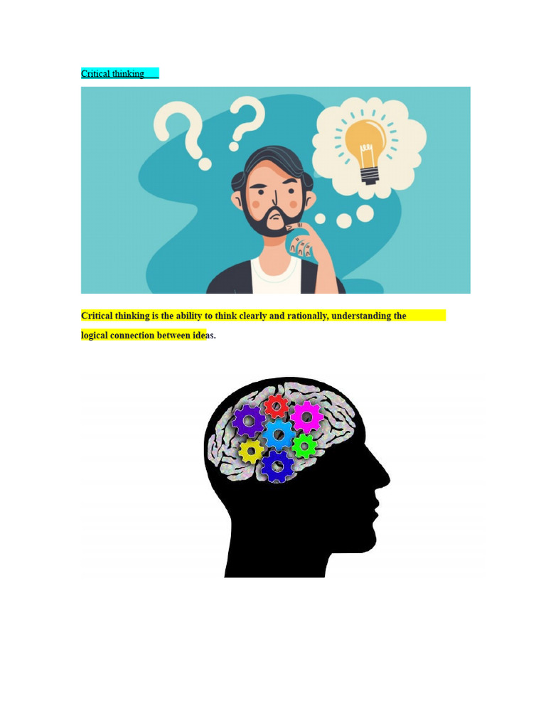 Critical Thinking | PDF | Thought | Critical Thinking