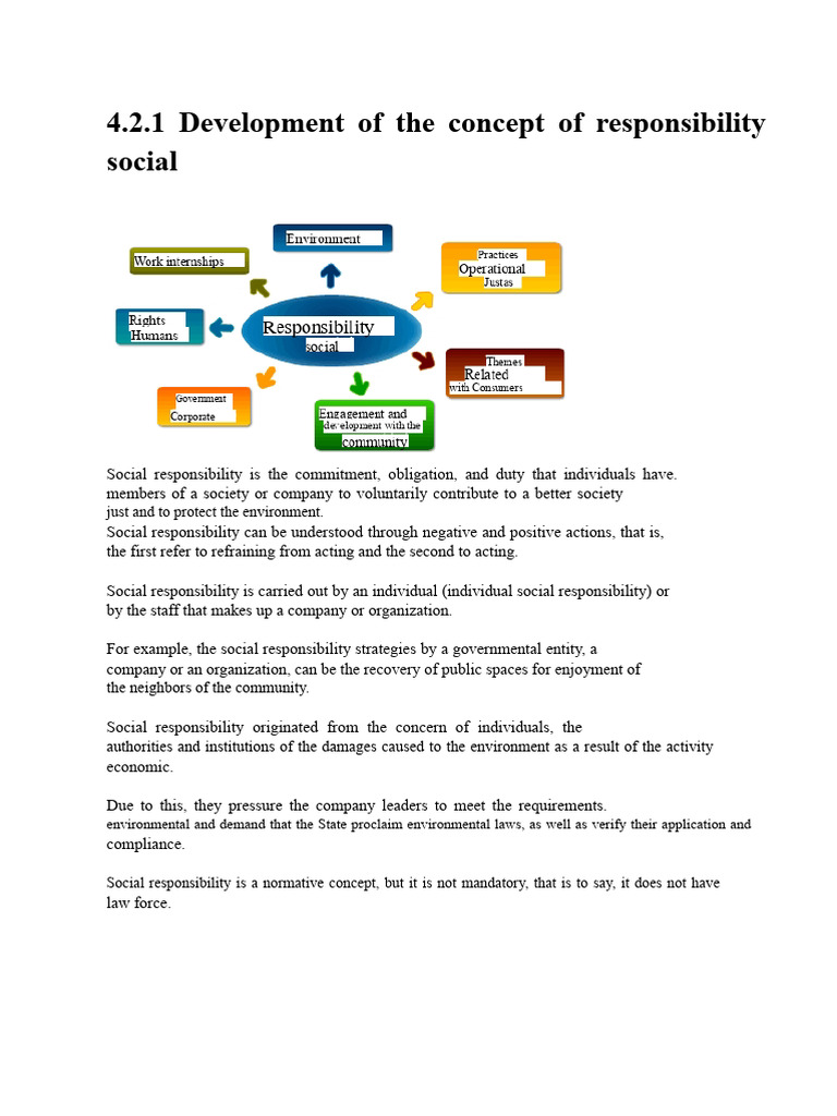 4.2.1 Development of The Concept of Social Responsibility | PDF ...