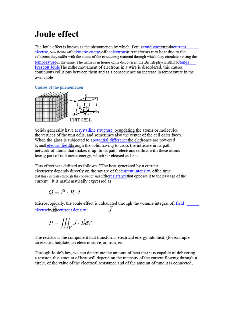 Joule Effect | PDF | Waves | Light