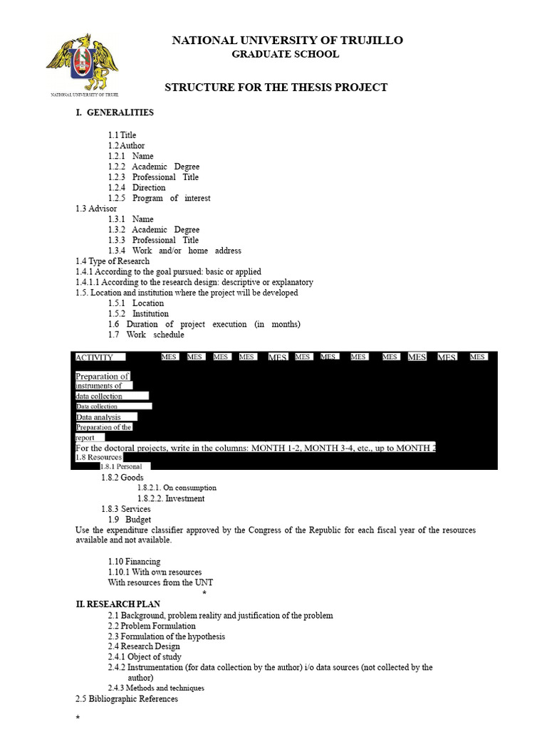 THESIS PROJECT OUTLINE (1) in Word | PDF | Concept | Reality