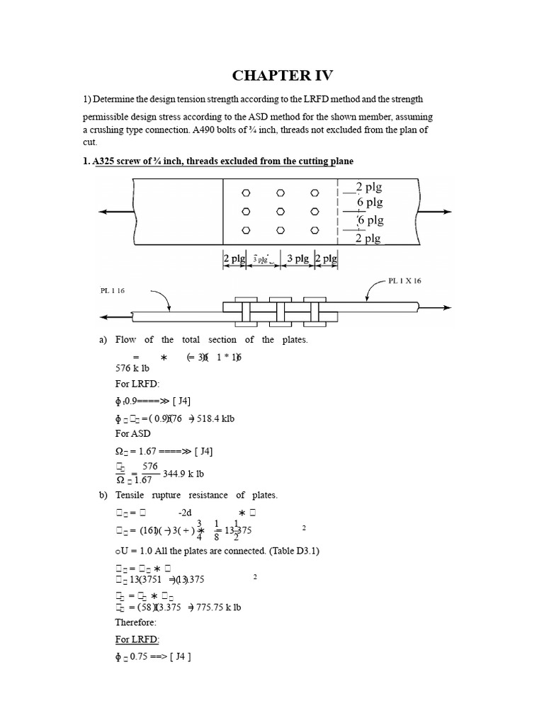 Design Strength Analysis for Bolted Connections | PDF | Screw | Stress ...