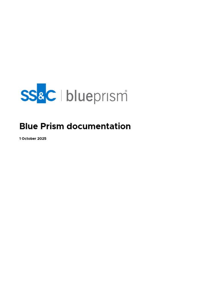 Blue Prism Documentation Finding Your Way Around | PDF | Software ...