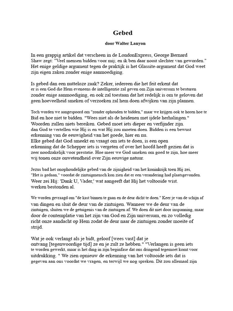 Gebed | PDF