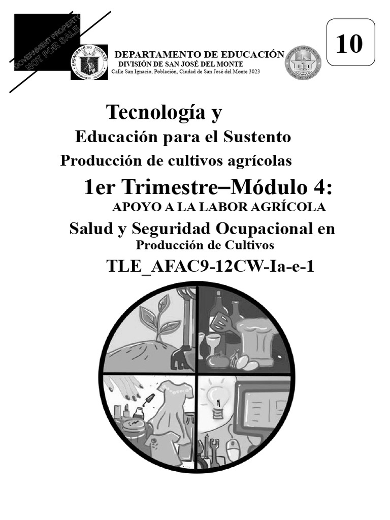 Tle 10 q1 Mod4 Producción Agrícola OHS EDITADO FINAL | PDF | Seguridad ...