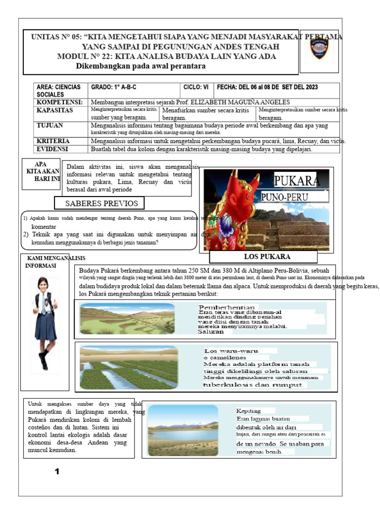 Analisis Budaya Pukará, Lima, Recuay, Vicús | PDF