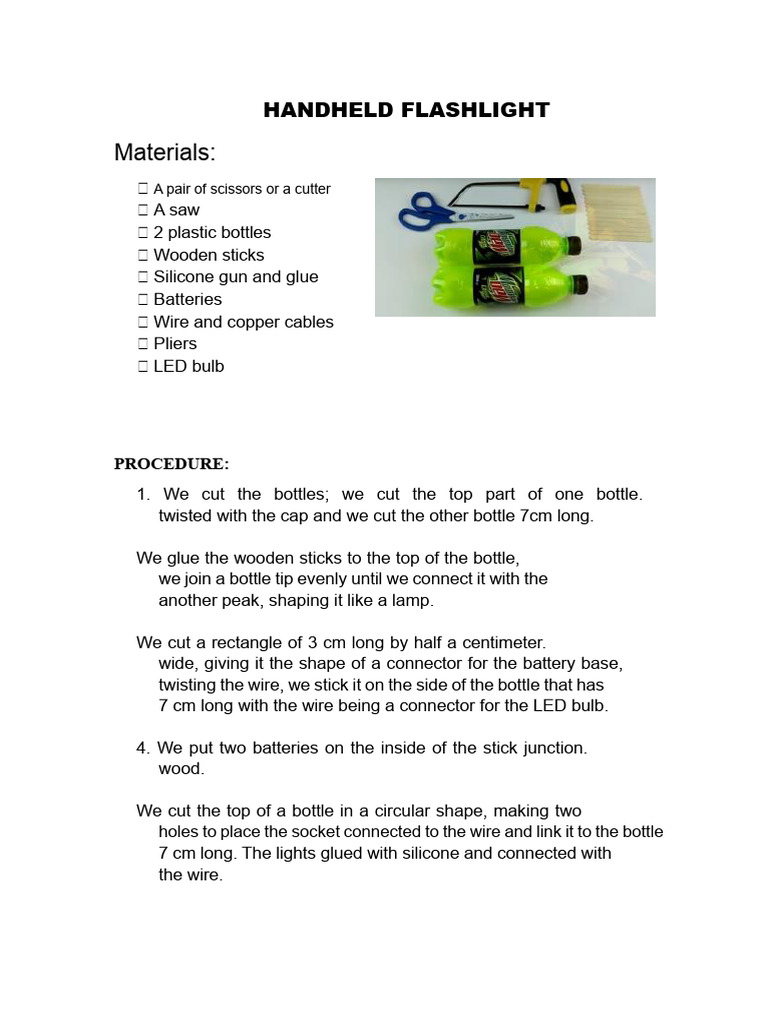 Homemade Flashlight | PDF