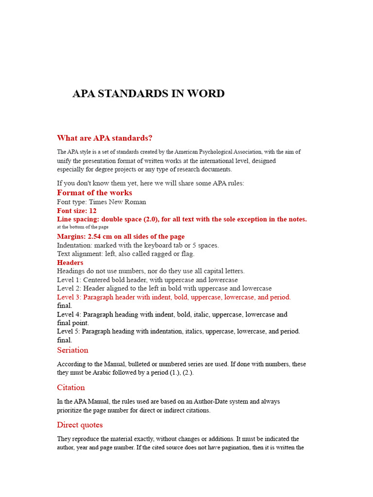 Apa Standards in Word | PDF | Microsoft Excel | Spreadsheet