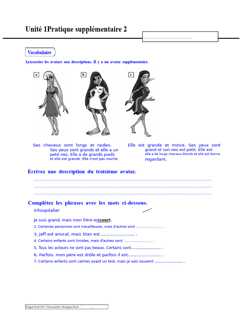 Vocabulaire et grammaire des avatars | PDF | Linguistique