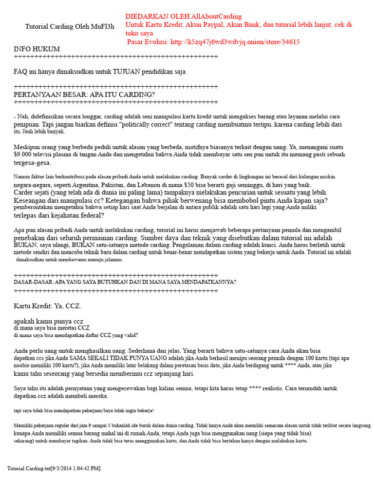 Carding Tutorial PDF | PDF