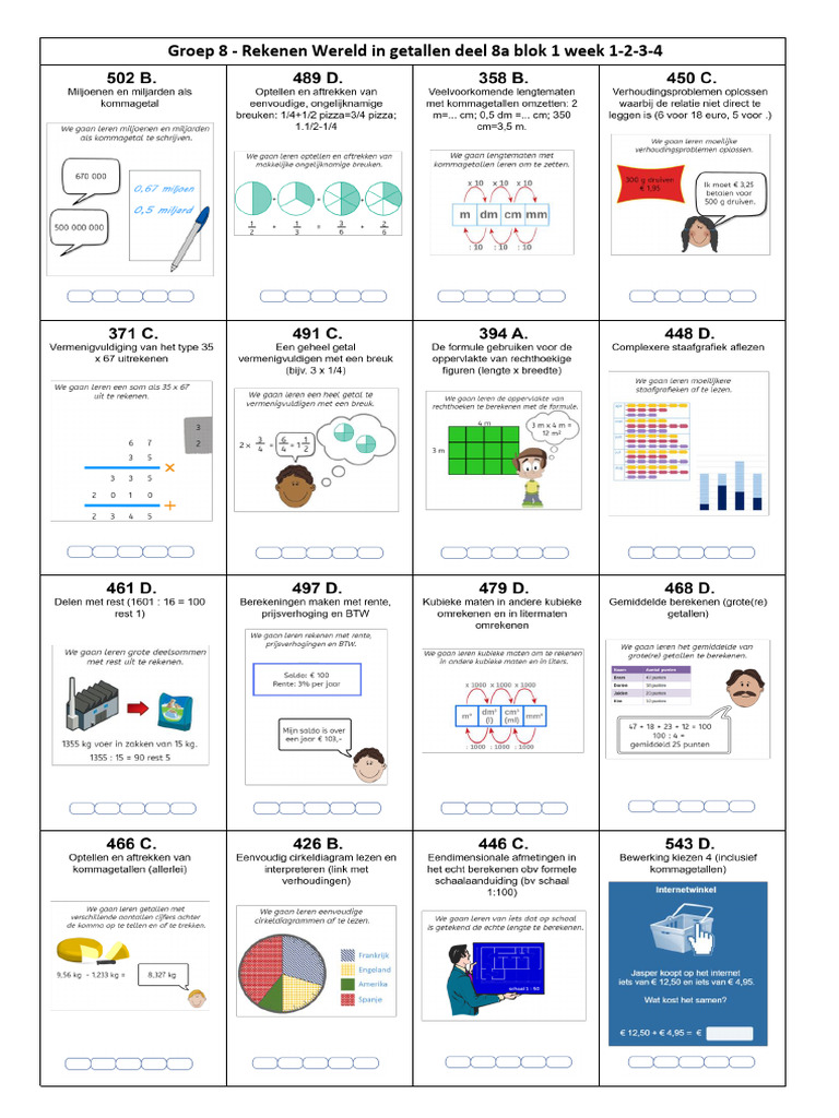 WIG 8a Blok 1 Week 1-2-3-4 | PDF