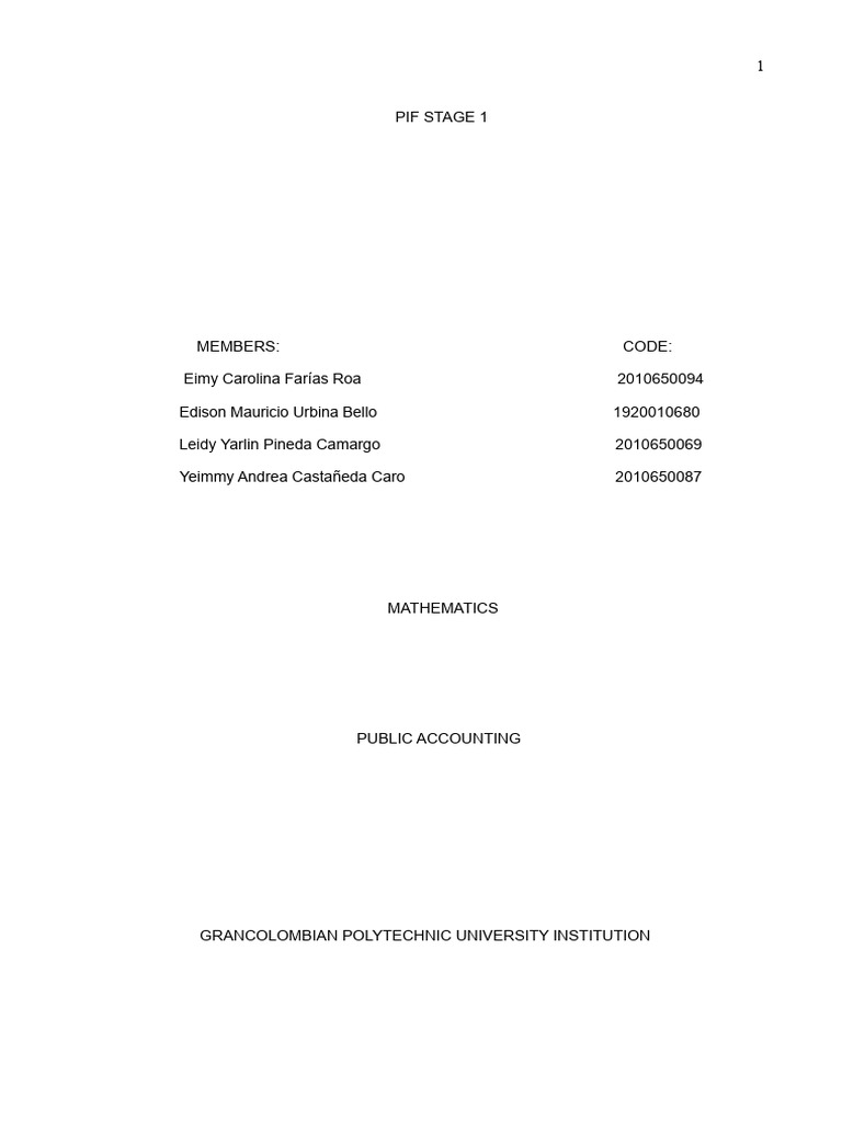 PIF Mathematics | PDF | Sequence | Pattern