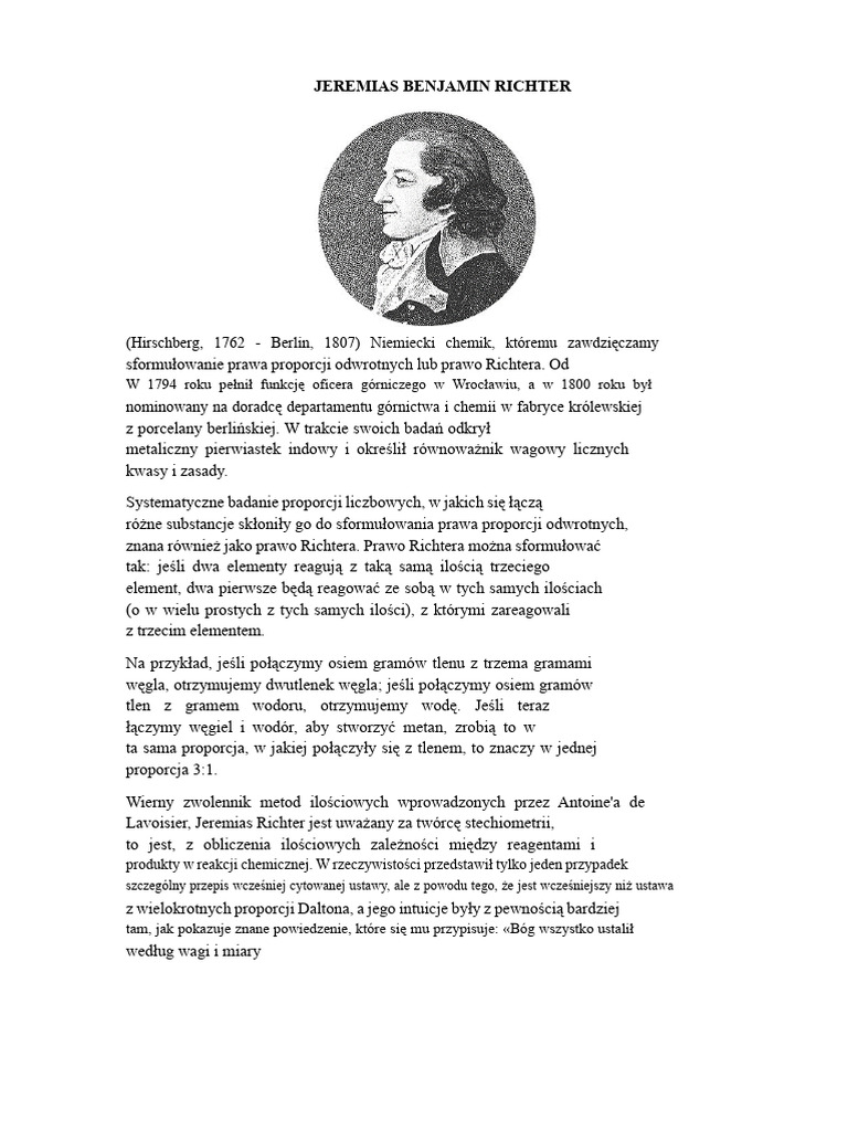 Jeremias Benjamin Richter | PDF