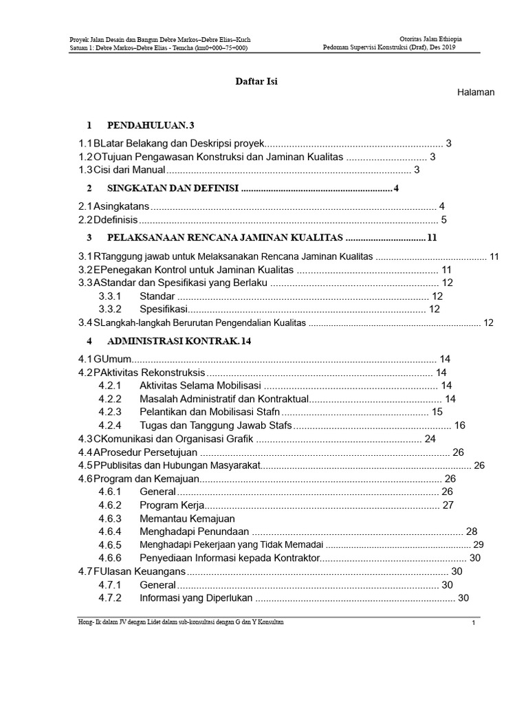 DMDE Manual Pengawasan Konstruksi (Draft) PDF | PDF