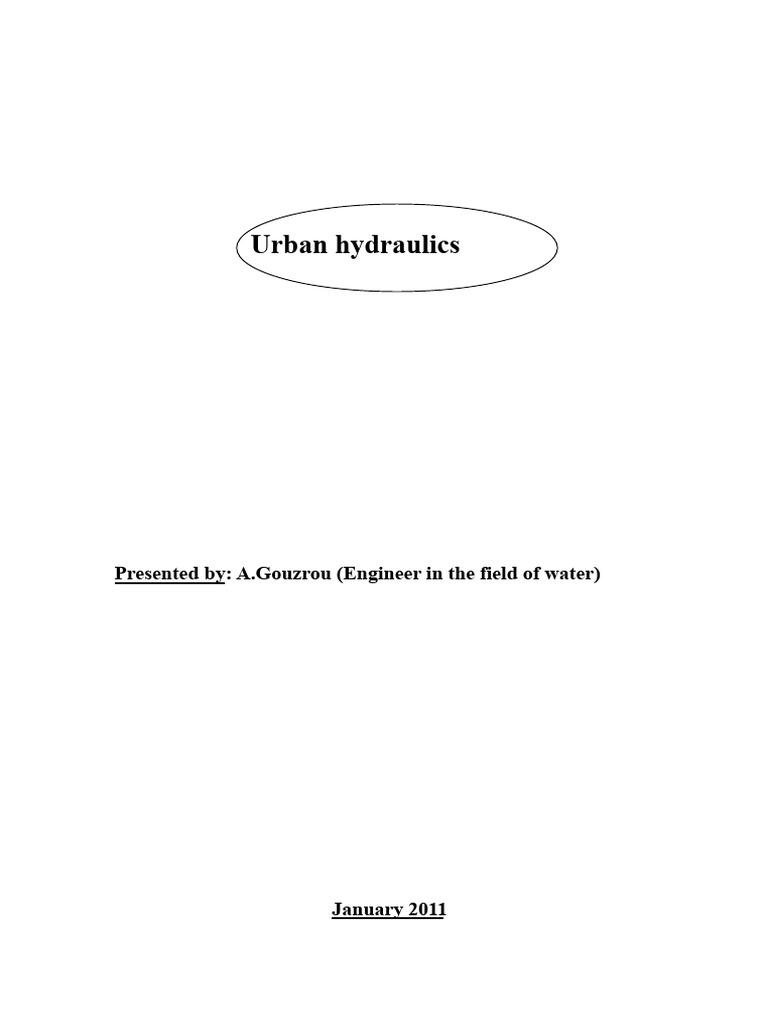 Basics of Urban Hydraulics | PDF | Fluid Dynamics | Pump