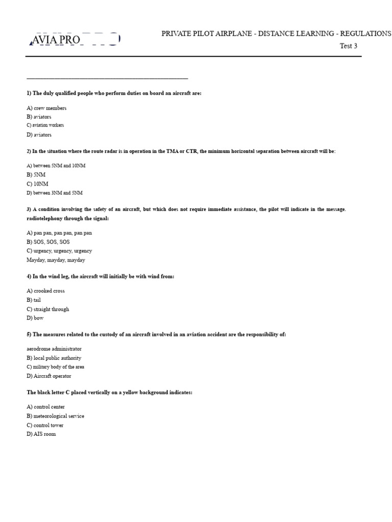 Private Pilot Airplane Exam | PDF | Instrument Flight Rules | Visual ...